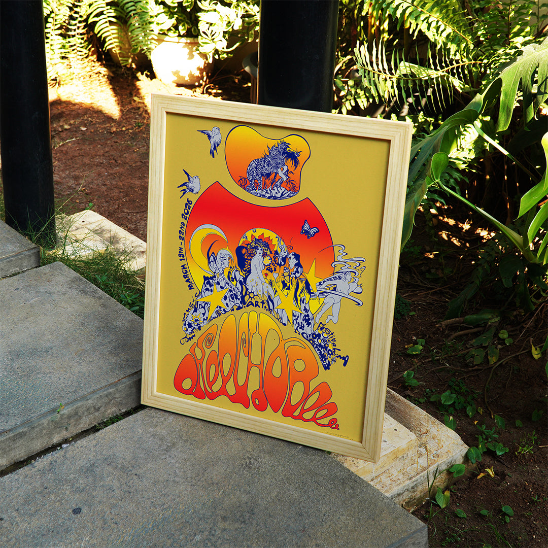Orange OMF 2026 Poster Art by Nigel Waymouth, Silk Screen Printed and ...