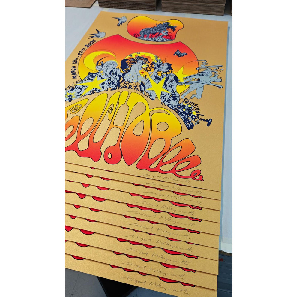 Orange OMF 2026 Poster Art by Nigel Waymouth, Silk Screen Printed and ...